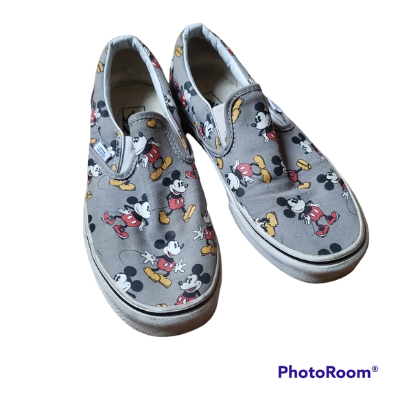 Vans | Shoes | Vans X Disney Classic Slip On Mickey Mouse Sneakers ...
